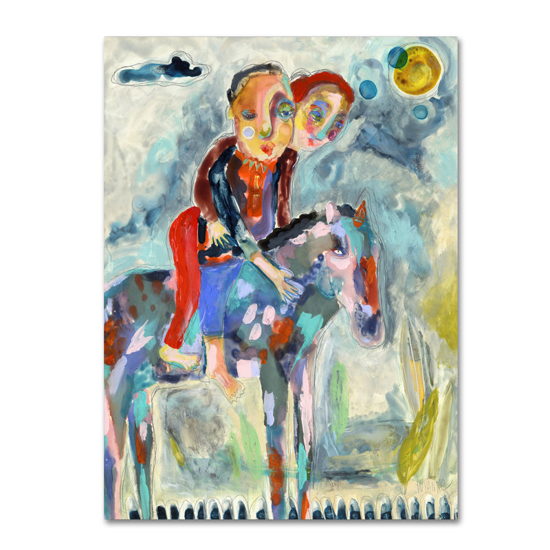 Trademark Art Wyanne Whos Driving This Pony On Canvas by Wyanne Print ...