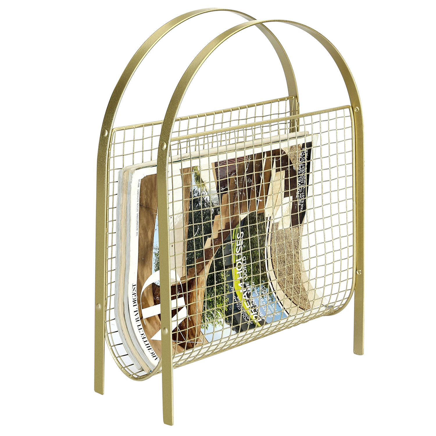 Mercer41 Cean Freestanding Magazine Organizer Holder & Reviews | Wayfair