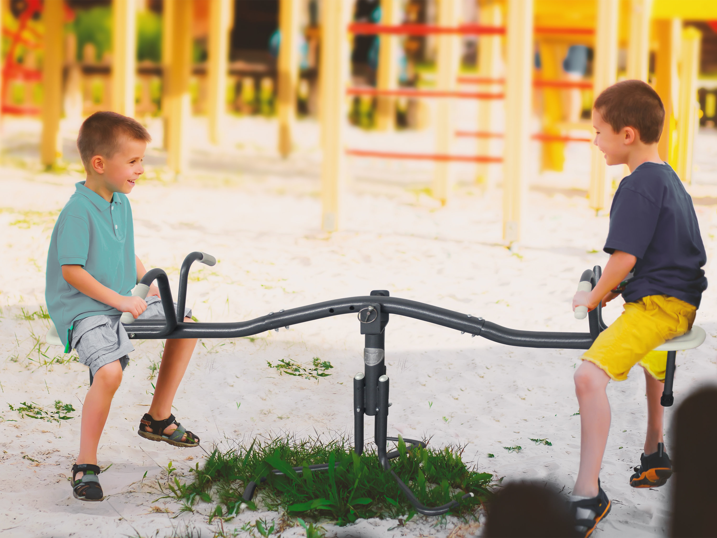 Freeport Park Croteau 2 Seat Metal Teeter Totter | Wayfair.co.uk