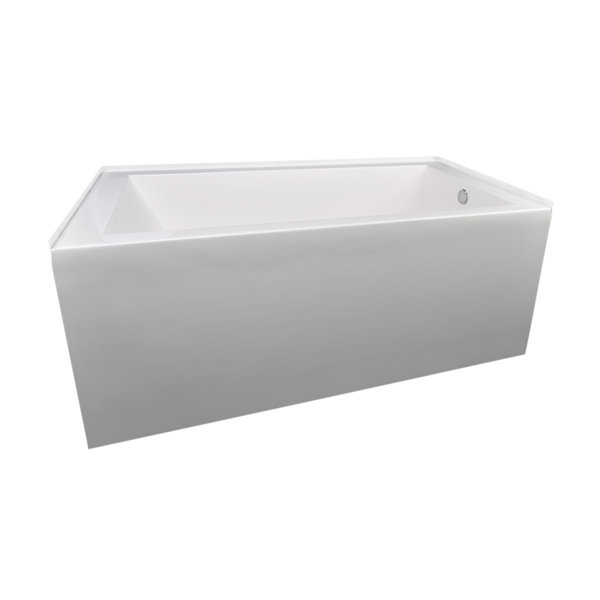 Hydro Systems Rhine 60'' x 32'' Alcove/Tile In Solid Surface Bathtub ...