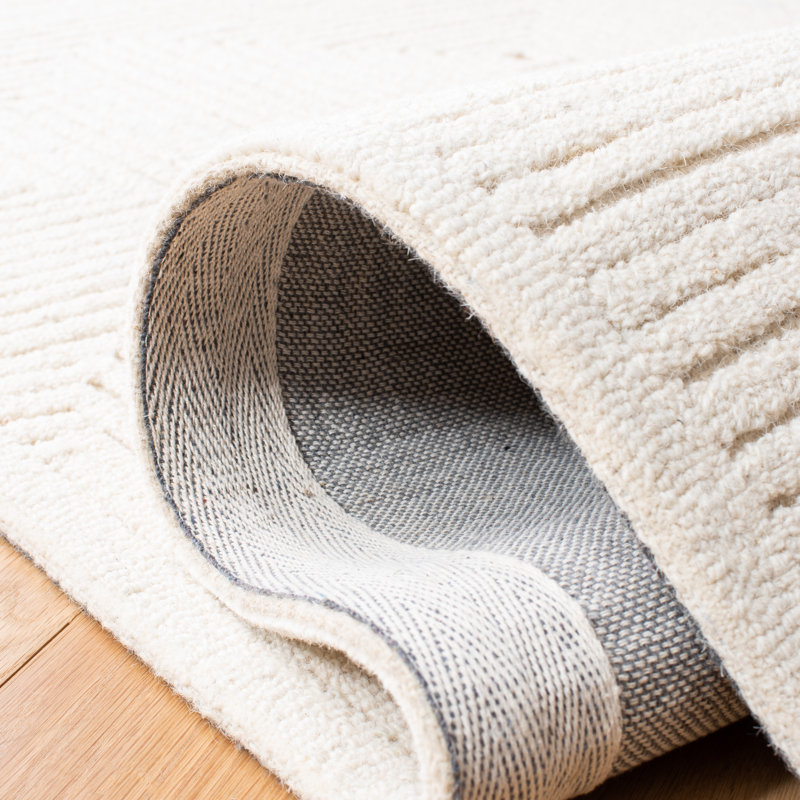Etta Avenue™ Hattie Handmade Hand Tufted Ivory Rug & Reviews | Wayfair