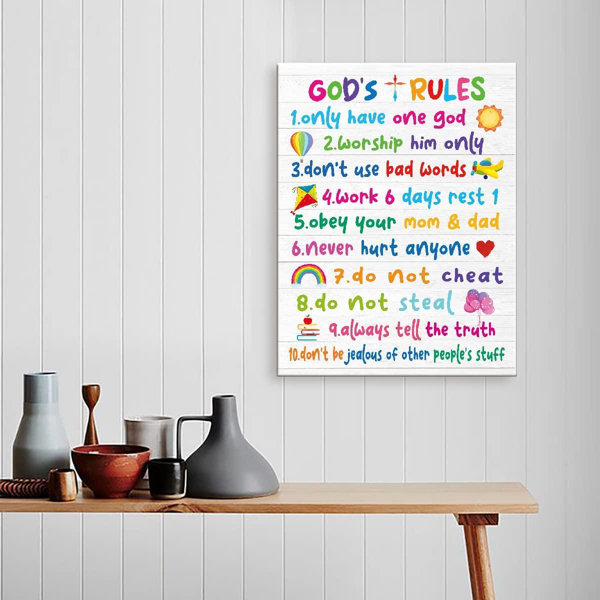 Trinx Scripture - Wrapped Canvas Textual Art | Wayfair