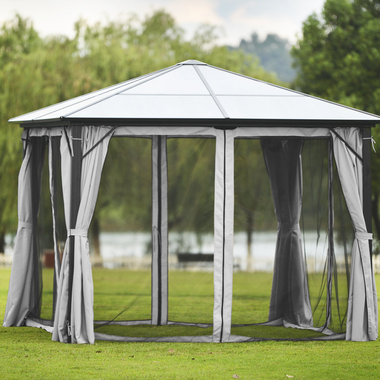Leisure Zone 3m x 3m Metal Patio Gazebo | Wayfair.co.uk