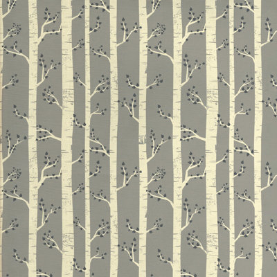East Urban Home Birch Tree Branches Fabric | Wayfair