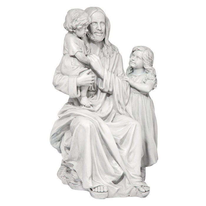 Design Toscano Jesus Loves The Little Children Garden Statue & Reviews ...