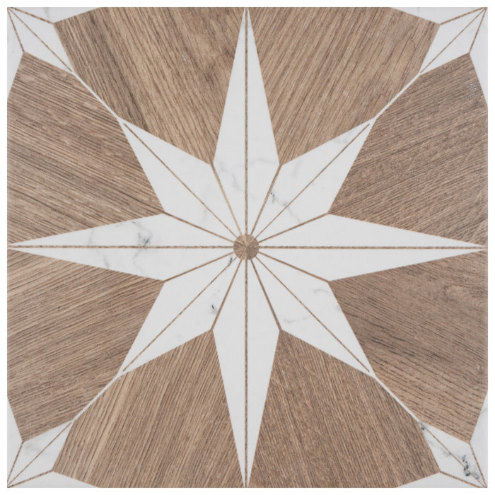 Merola Tile Llama Stella Loire Verso 10" x 10" Porcelain Marble Look ...