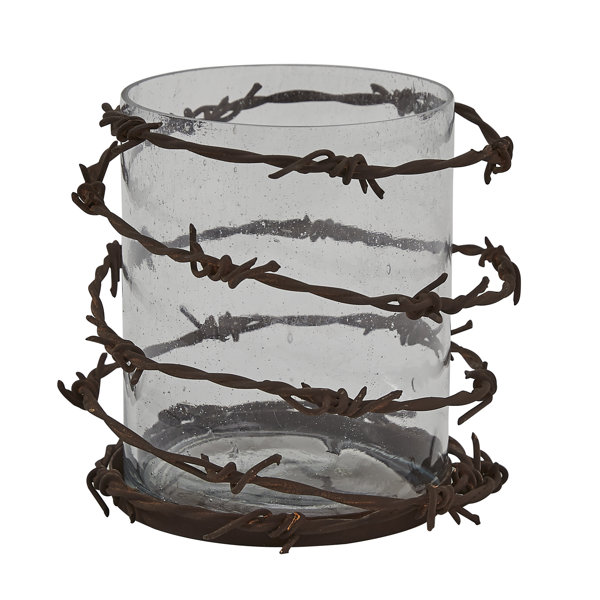 Wrought Studio™ Barbed Wire Pillar Holder | Wayfair