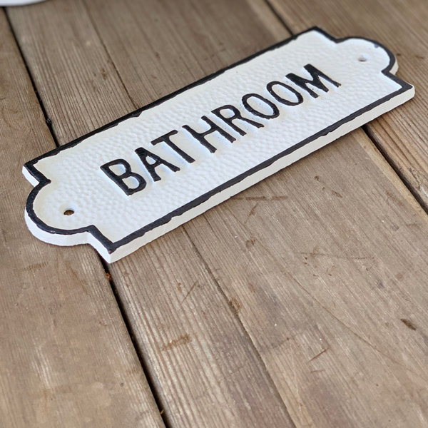 Vintage-bathroom-signs | Wayfair