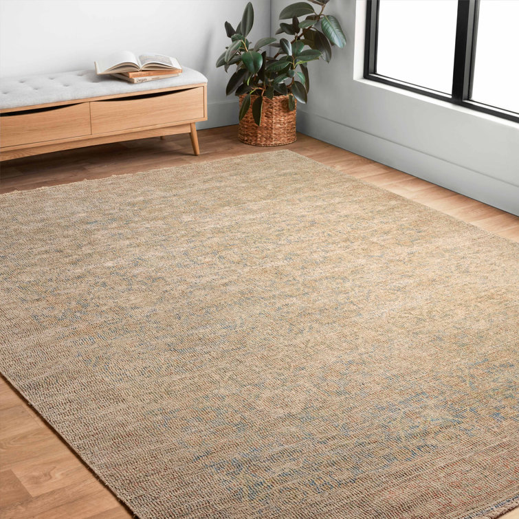 Joss & Main Amanda Handmade Flatweave Denim / Rust Rug & Reviews ...