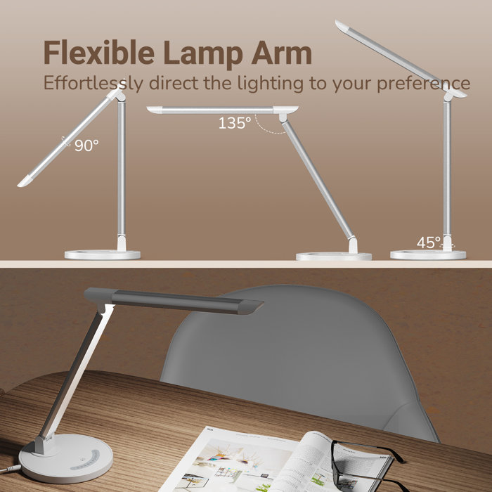 Orren Ellis Adjustable USB Desk Lamp & Reviews | Wayfair