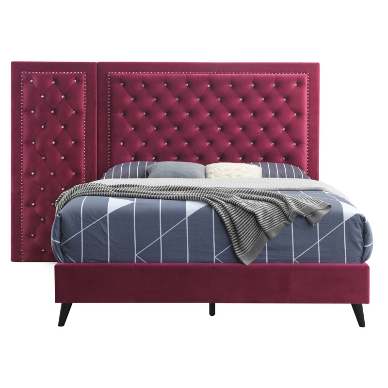 Etta Avenue™ Janiya Upholstered Bed & Reviews | Wayfair