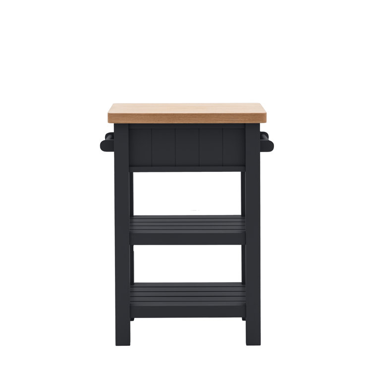 Rosalind Wheeler Chenise 60cm Wide Butcher Block with Solid Wood Top ...