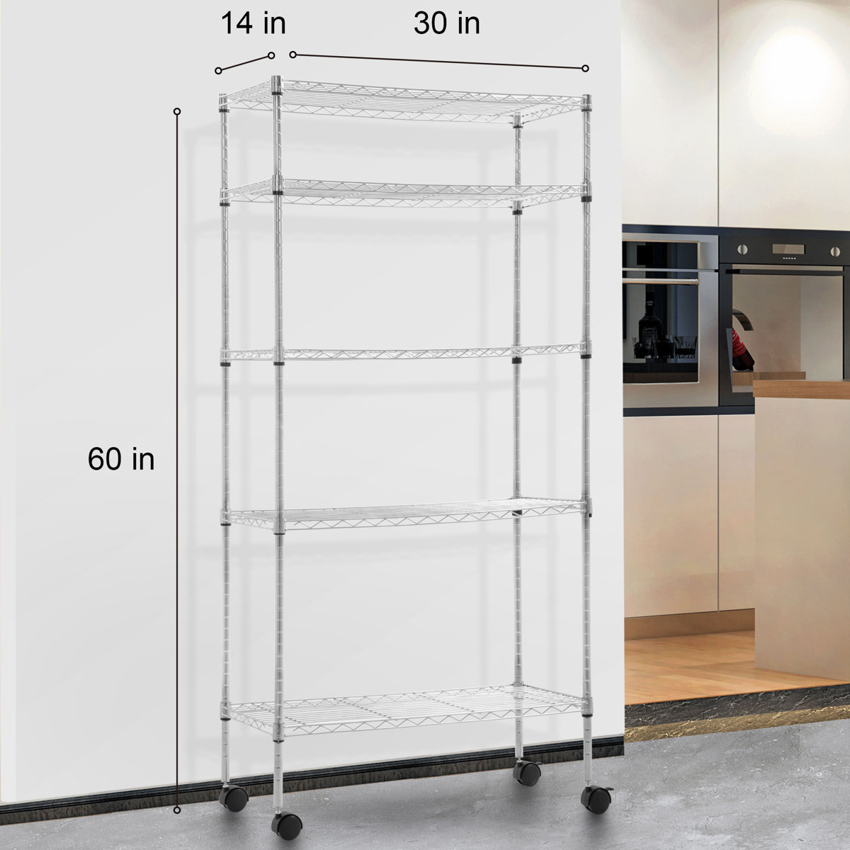 Rebrilliant Konnor 60" H x 30" W x 14" D Shelving Unit & Reviews | Wayfair