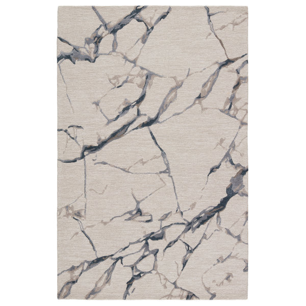 Wade Logan® Andwele Handmade Light Gray/Blue Rug | Wayfair