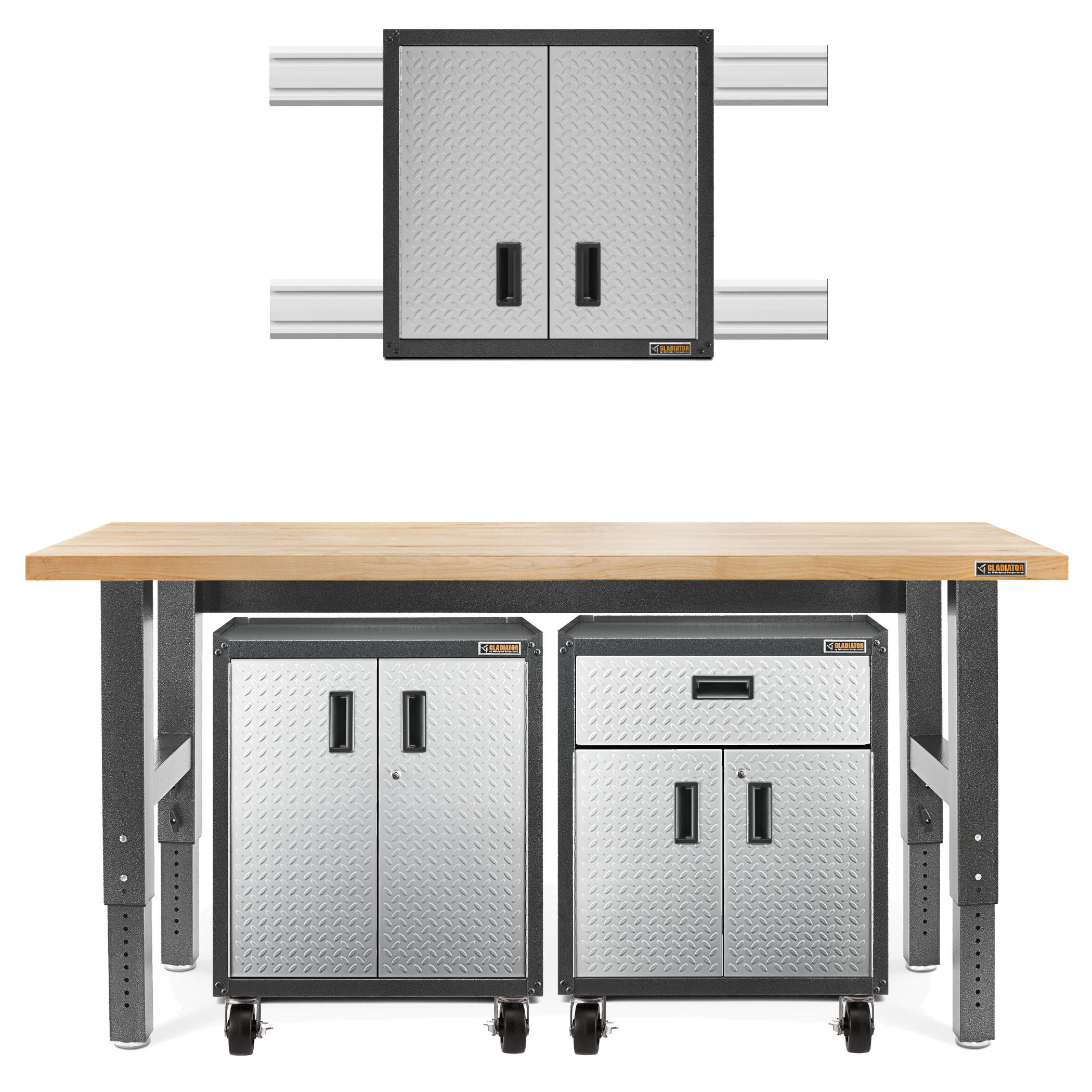 Gladiator Ready-to-Assemble 8 Piece Complete Storage System & Reviews ...