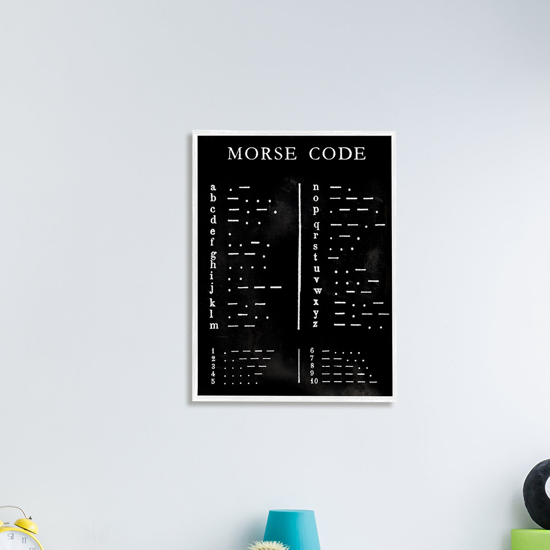 Stupell Industries Vintage Morse Code Chart Alphabet And Numerals ...