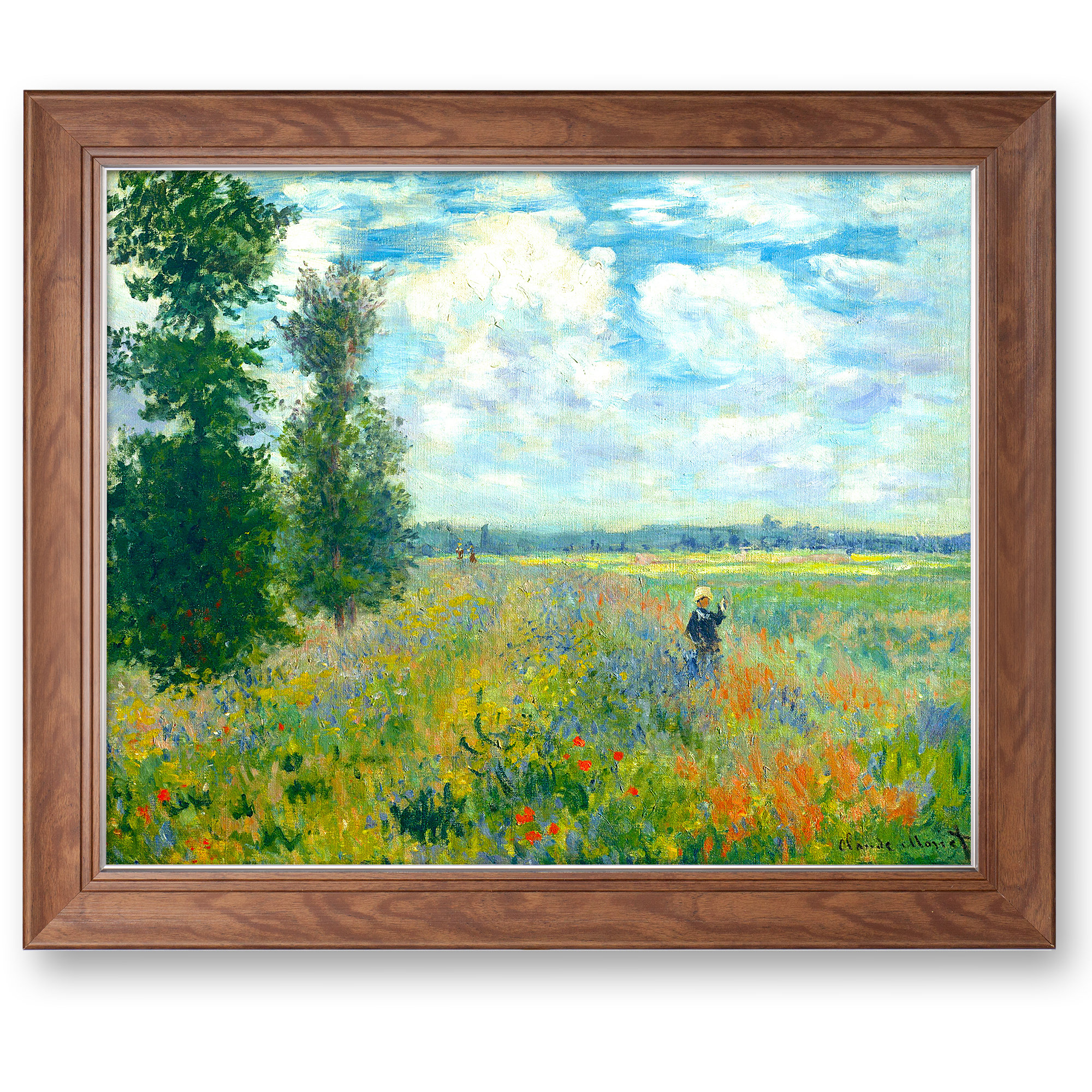 Vault W Artwork Monet Collection Poppy Fields Near Argenteuil by Claude ...