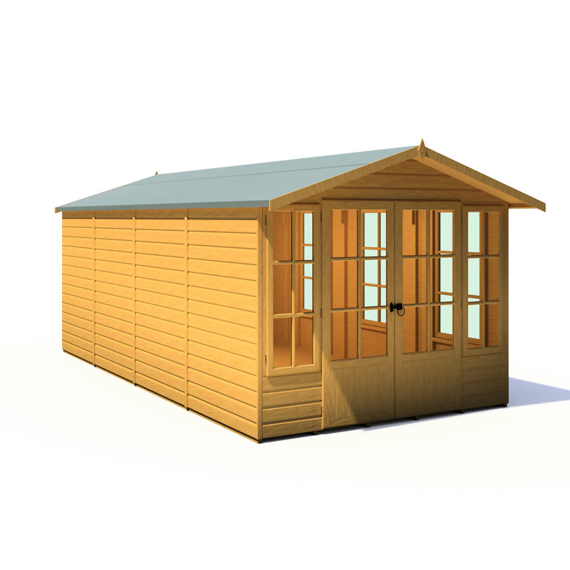Shire Sheds Delmora 8 Ft x 16 Ft Summerhouse | Wayfair.co.uk
