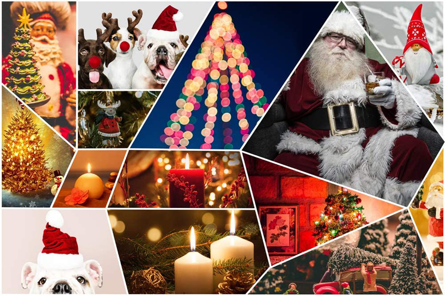 IDEA4WALL Christmas Collage Paintable Wall Mural | Wayfair