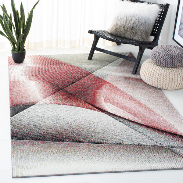 Ivy Bronx Akia Power Loom Grey Rug | Wayfair.co.uk
