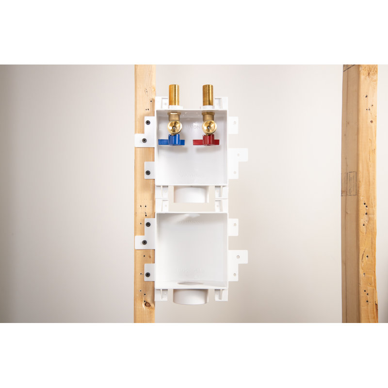 Symmons LaundryMate 1/2 in. Plastic Drain Box with Brass Valve ...