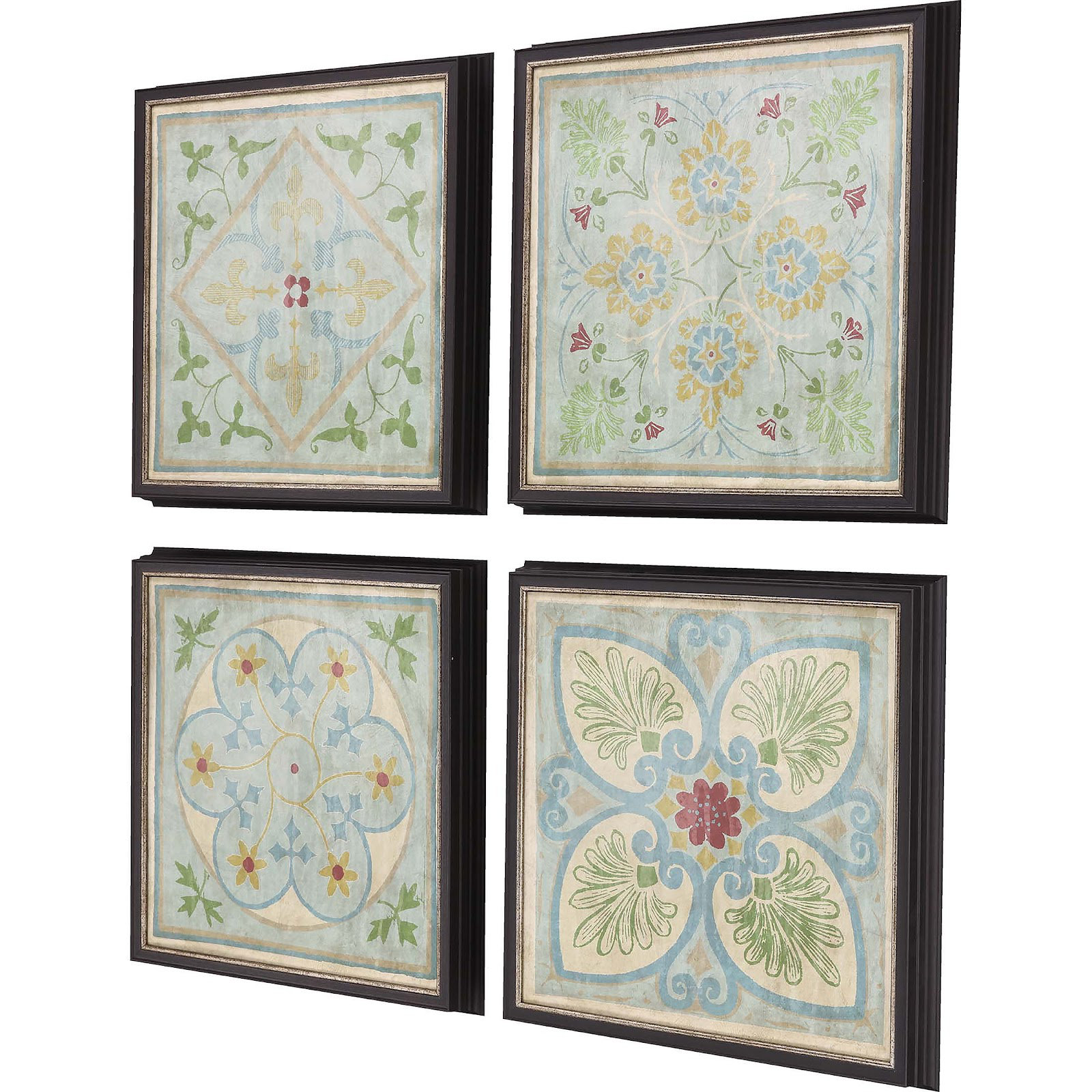 Paragon Verdigris Pattern S/4 by - 4 Piece Picture Frame Print Set ...
