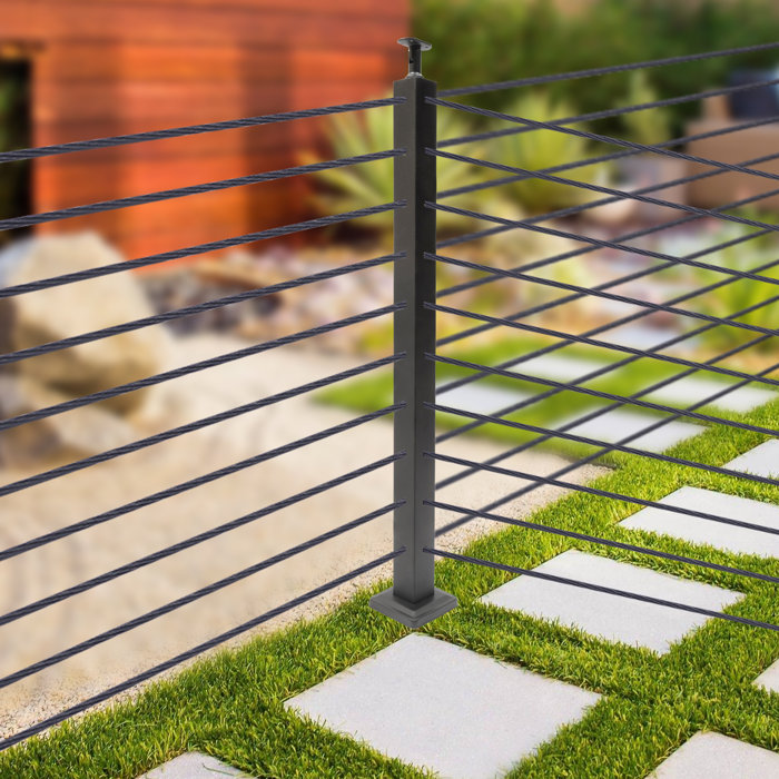 YXSUN 3 ft. H x 2 in. W Metal Fencing | Wayfair