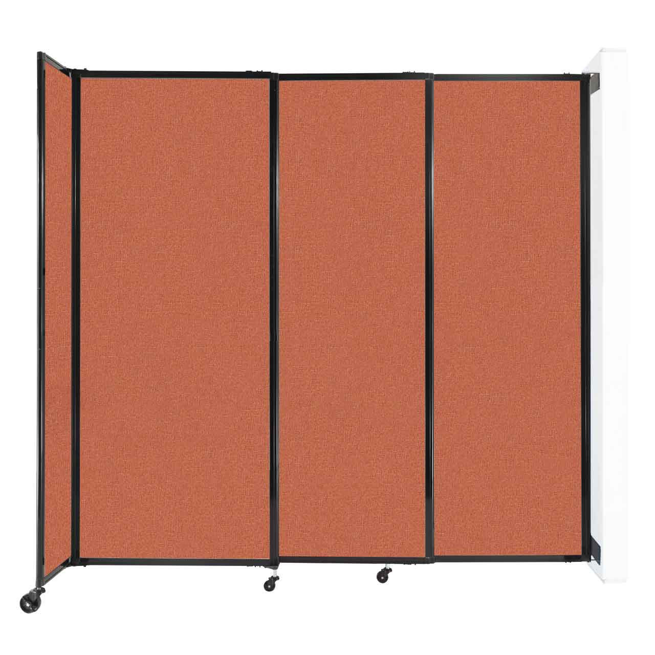 Versare 6'10" Tall Straightwall Sliding Wall-Mounted Partition with 3 ...