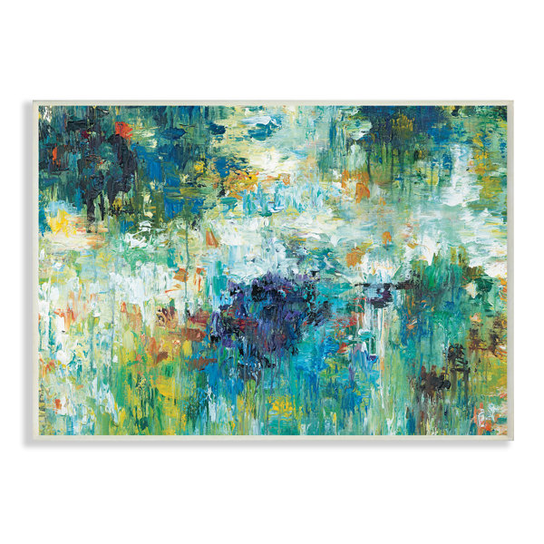 Stupell Industries Reflections Blue Abstract Landscape by Jack Roth ...