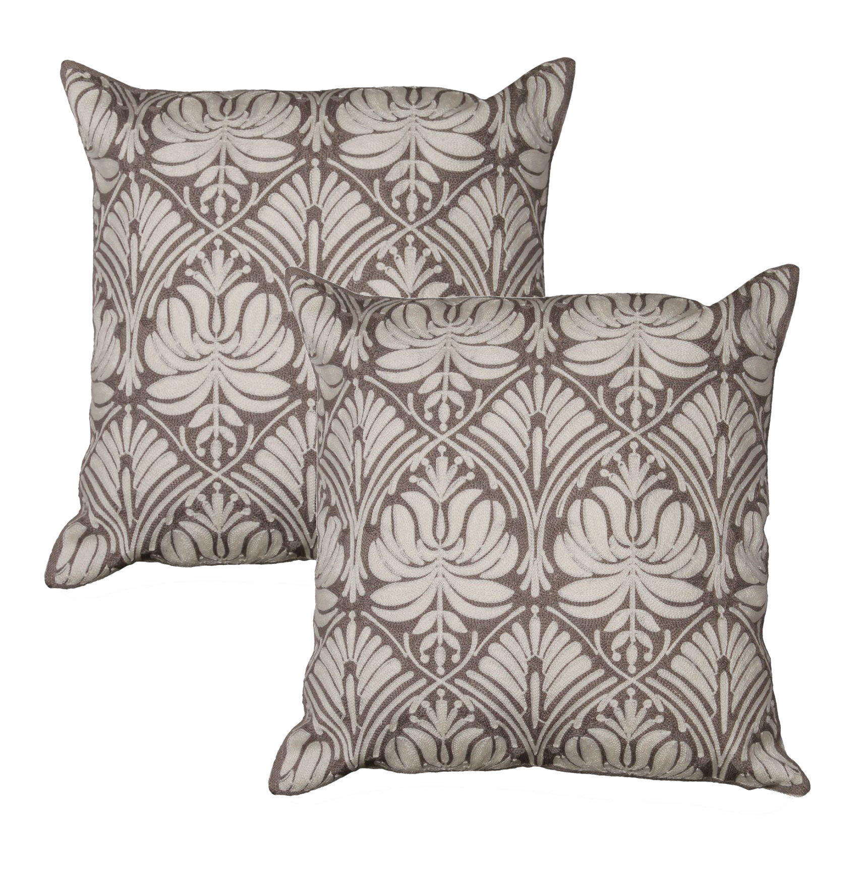 Marshall Home Garden Damask Throw Pillow | Wayfair