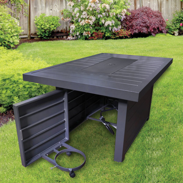 Sunbeam Serenity Aluminum Propane/Natural Gas Fire Pit Table & Reviews ...