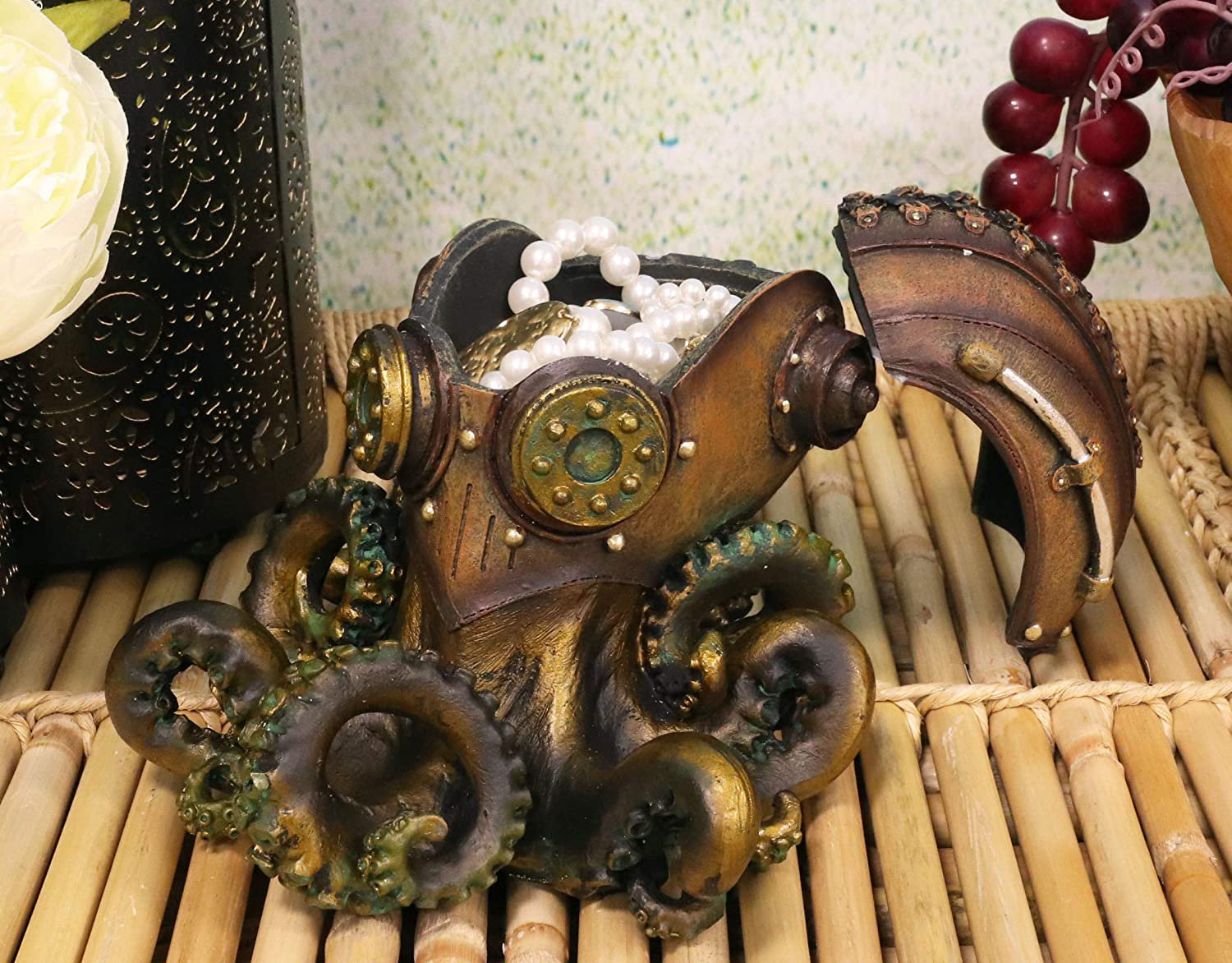 Longshore Tides Steampunk Octopus Jewelry Box | Wayfair