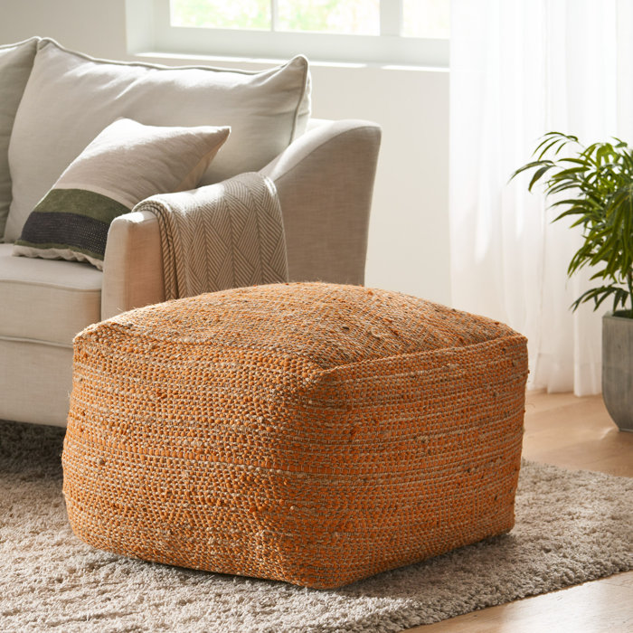 Union Rustic Ainsley Upholstered Pouf & Reviews | Wayfair