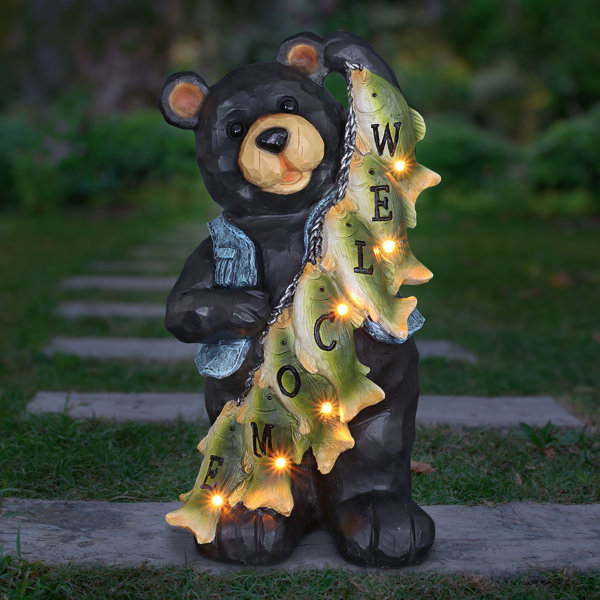 Solar-welcome-lights-bears | Wayfair