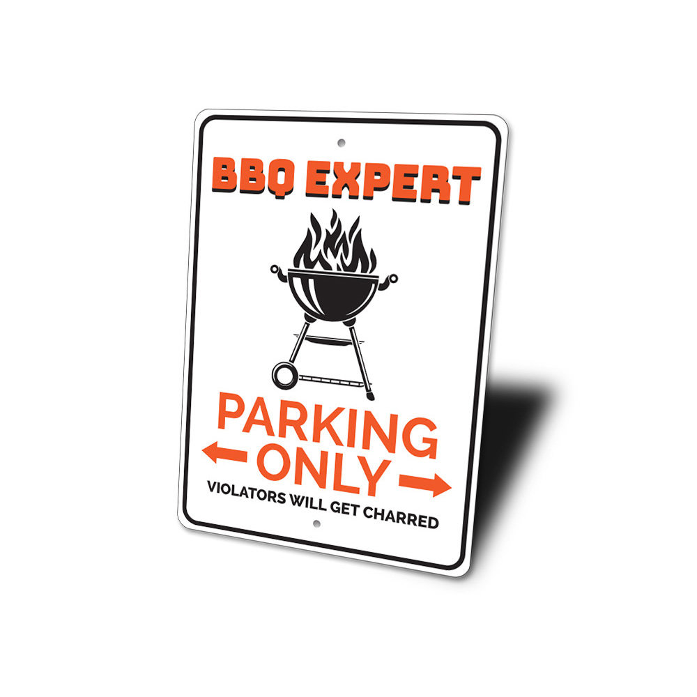 Lizton Sign Shop, Inc BBQ Expert Parking Aluminum Sign | Wayfair