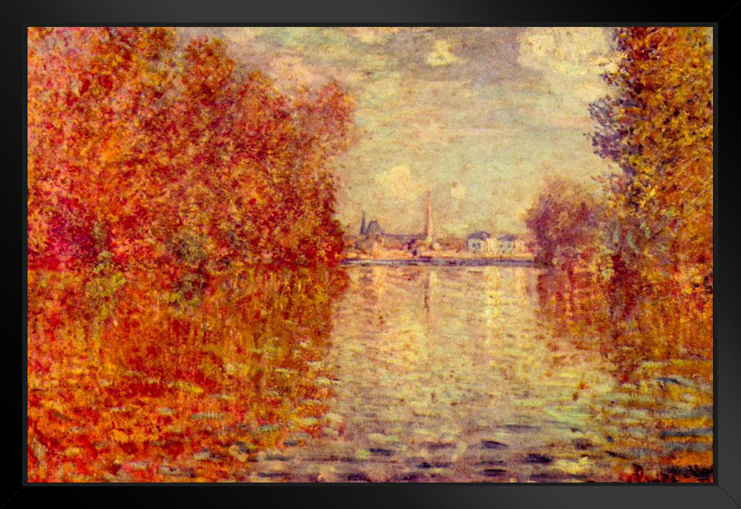 Vault W Artwork Claude Monet Autumn Effect At Argenteuil Painting ...