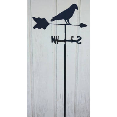 The Lazy Scroll Garden Mount Crow Weathervane | Wayfair
