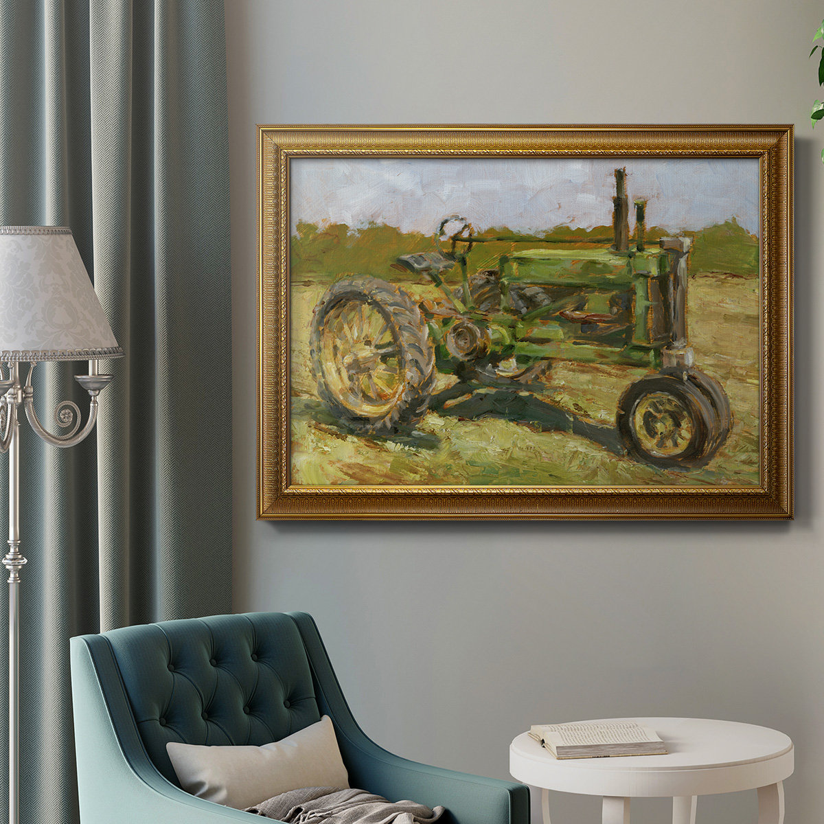Rosalind Wheeler Rustic Tractors I - Picture Frame Painting on Canvas ...