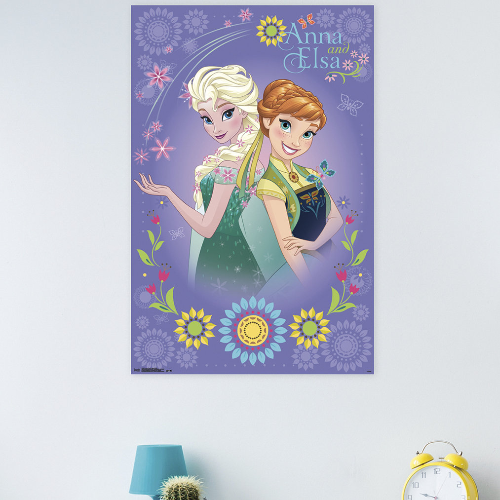 Trends International Frozen Fever - Anna & Elsa Paper Print | Wayfair