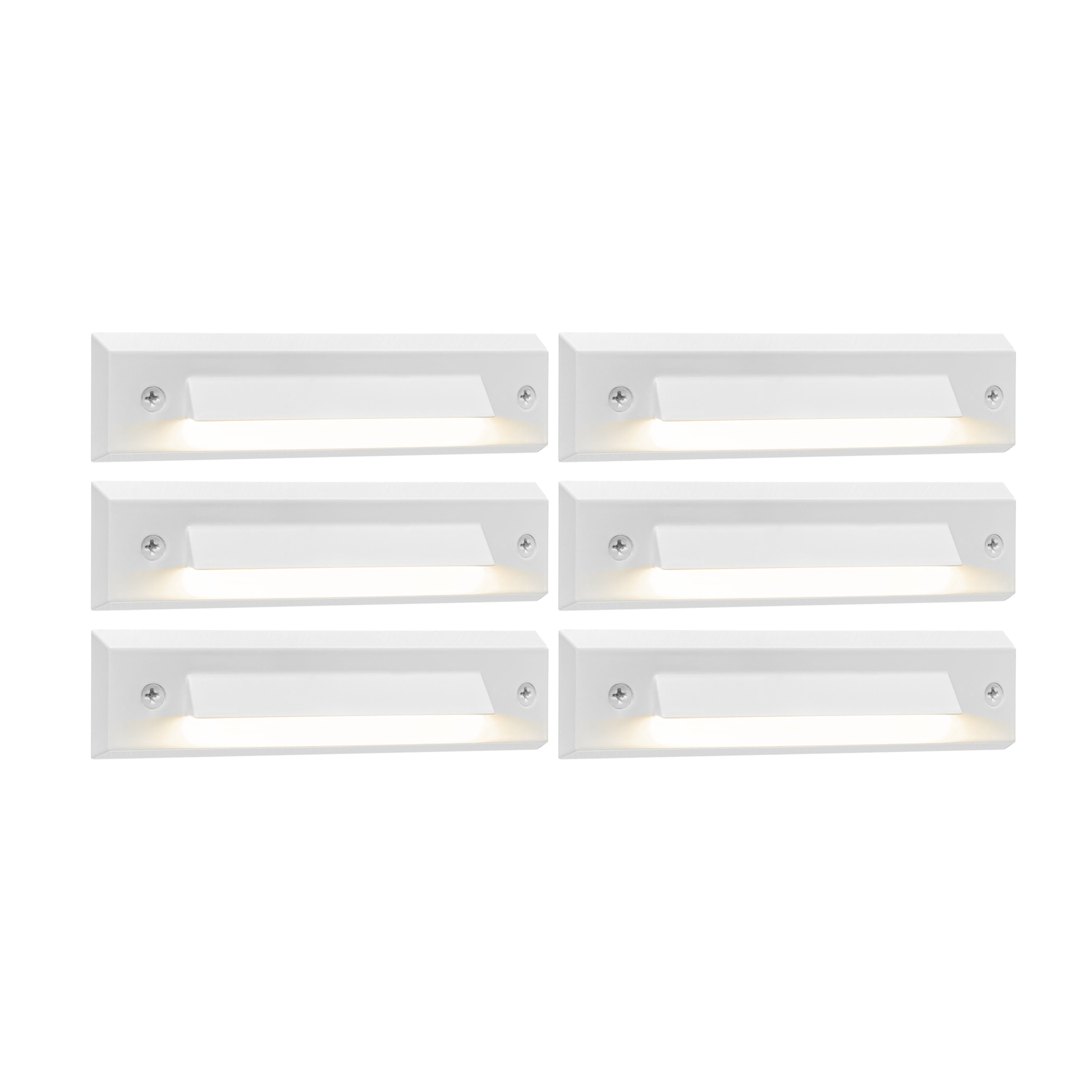 GKOplus White Low Voltage LED Metal Step Light Pack | Wayfair