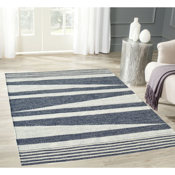 George Oliver Creasy Handmade Looped/Hooked Gray Rug | Wayfair