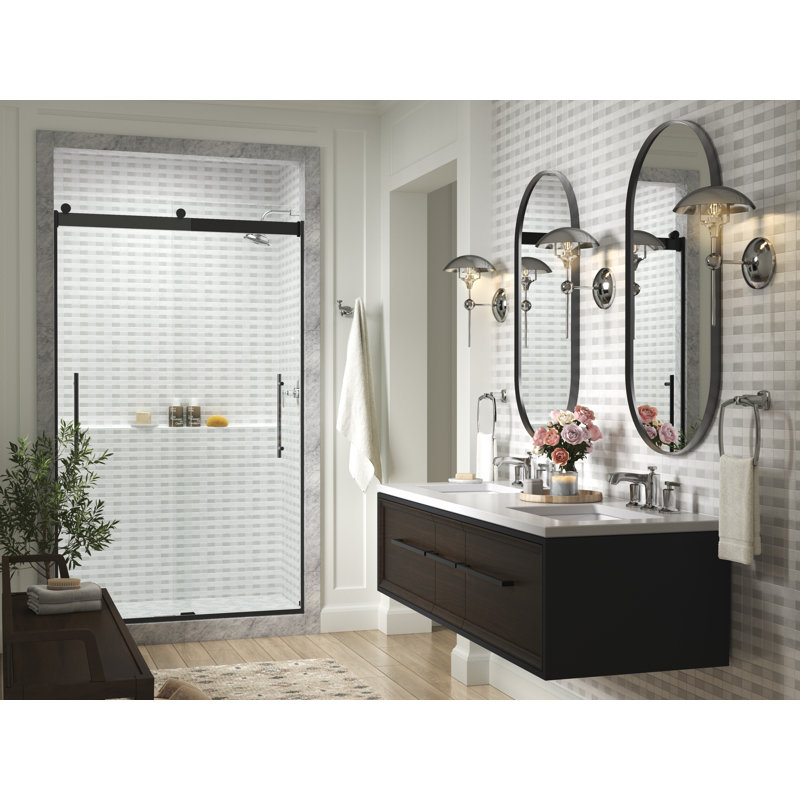Kohler Levity Plus Frameless Sliding Shower Door, 77-9/16 In. H X 56-5/ ...