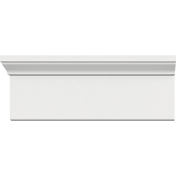 PCI Enterprises PVC Back Band Casing 4 1/2"H x 96"W x 1 1/4"D Moulding ...