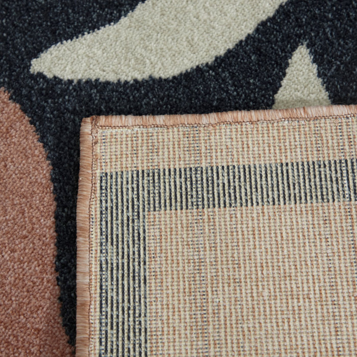 Langley Street Hasting Performance Rust/Black Rug & Reviews | Wayfair