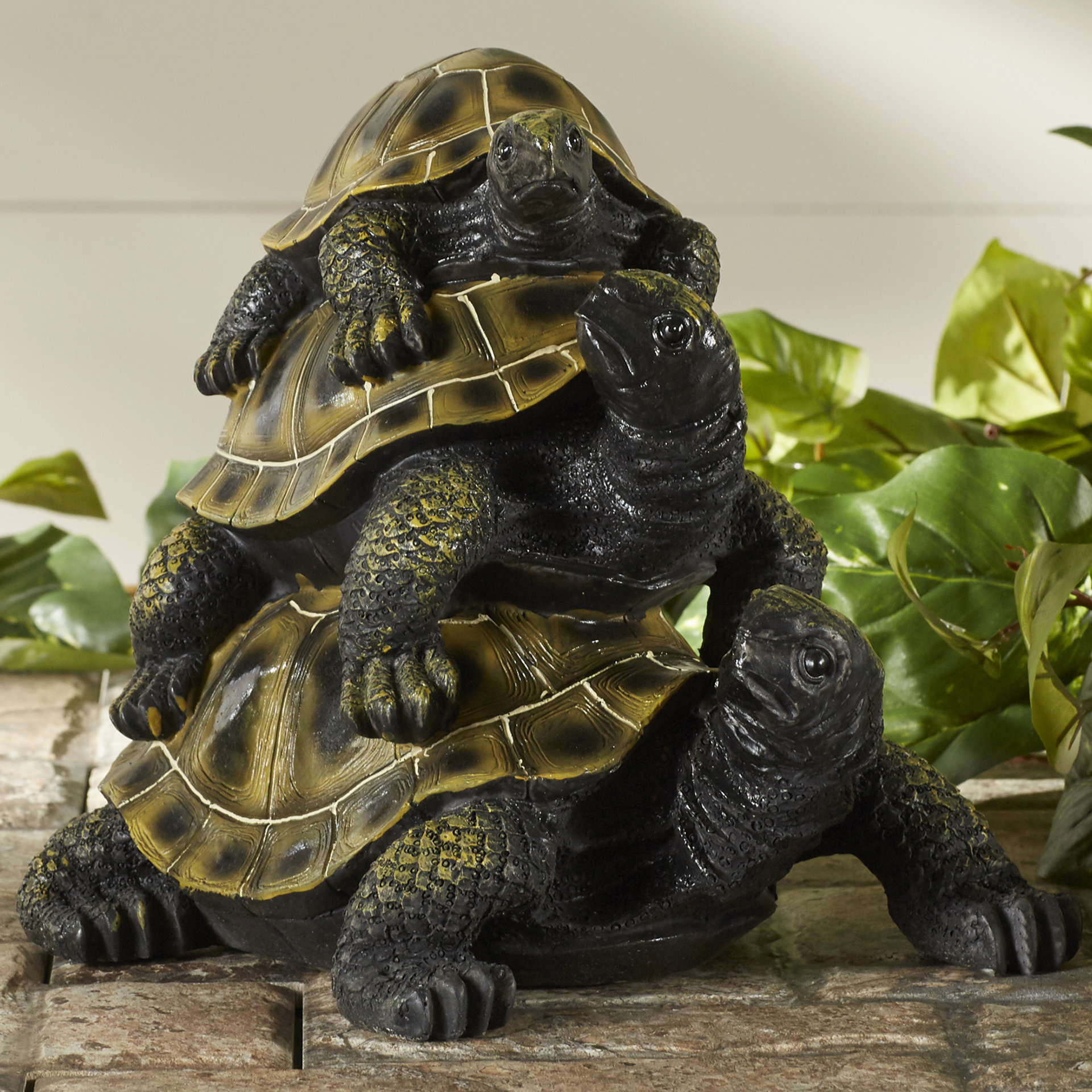 Design Toscano Statue Three Stacked Up Turtles & Reviews | Wayfair.co.uk