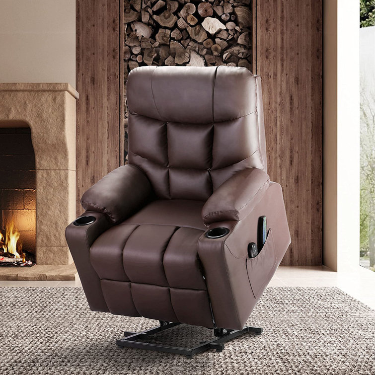 Red Barrel Studio® Faux Leather Massage Chair | Wayfair
