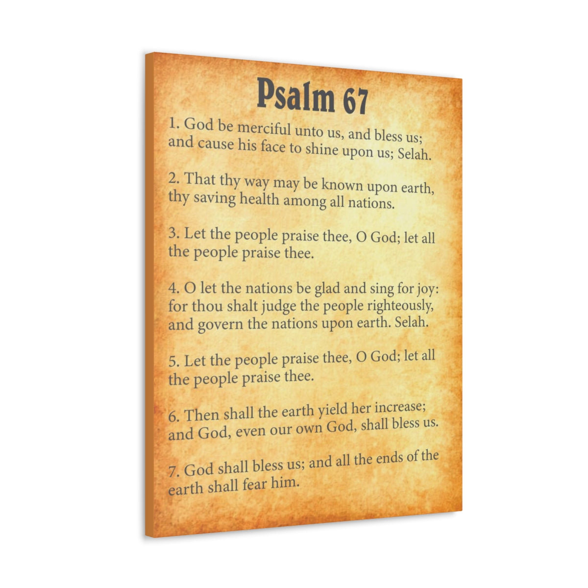 Trinx Psalm 67 - Wrapped Canvas Textual Art | Wayfair