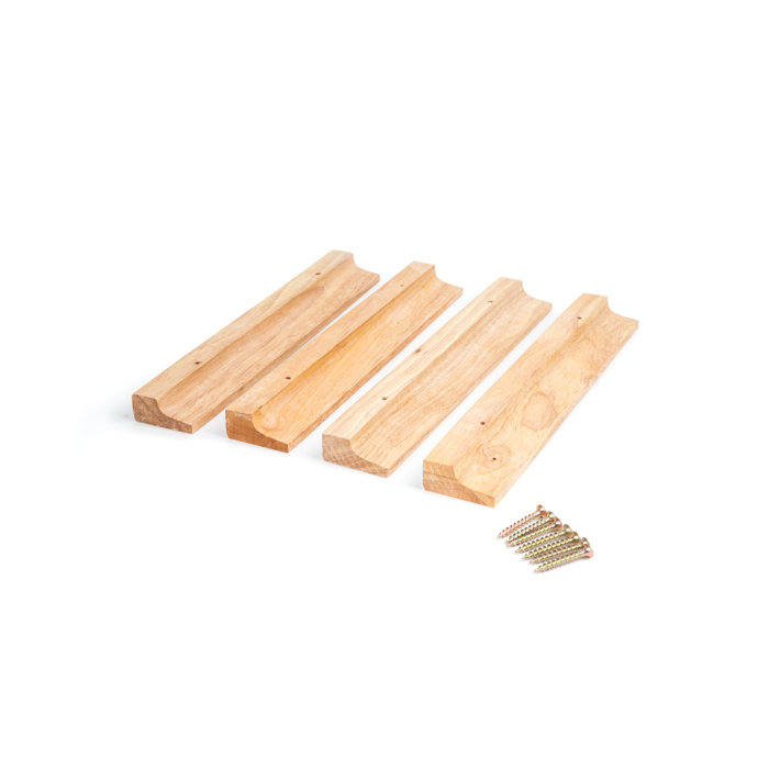 Fox Run Brands Solid Wood Hanging Wine Glass Rack in Wood & Reviews ...