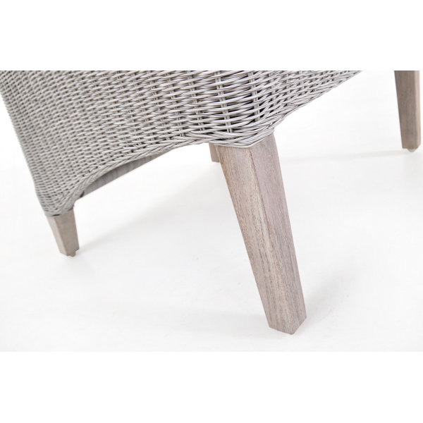 House of Hampton Sienna 2 Seater Round Rattan Garden Dining Set ...