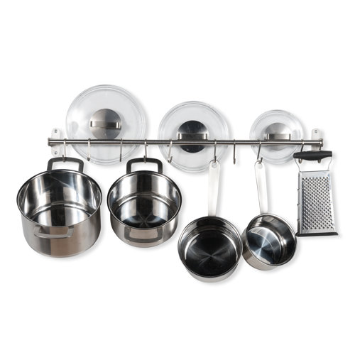 Prep & Savour Wall Mounted Pot Rack & Reviews | Wayfair
